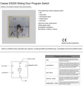 ES200 Program Switch | Caesardoor
