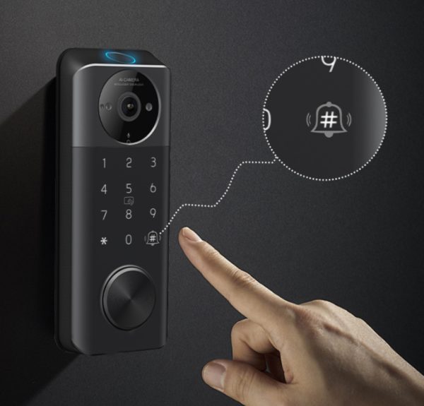 Electronic peephole visual smart door lock C95 | Caesar door